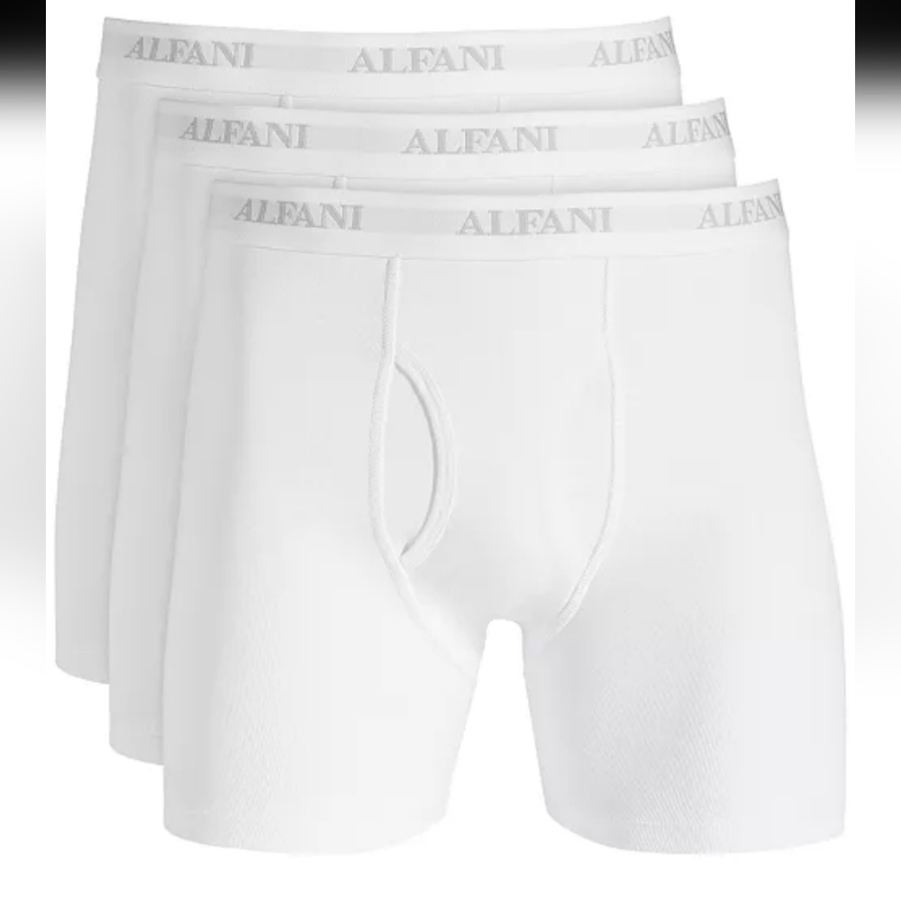 Alfani Men's Regular-Fit Solid Boxer Briefs, Pack Of … - Gem
